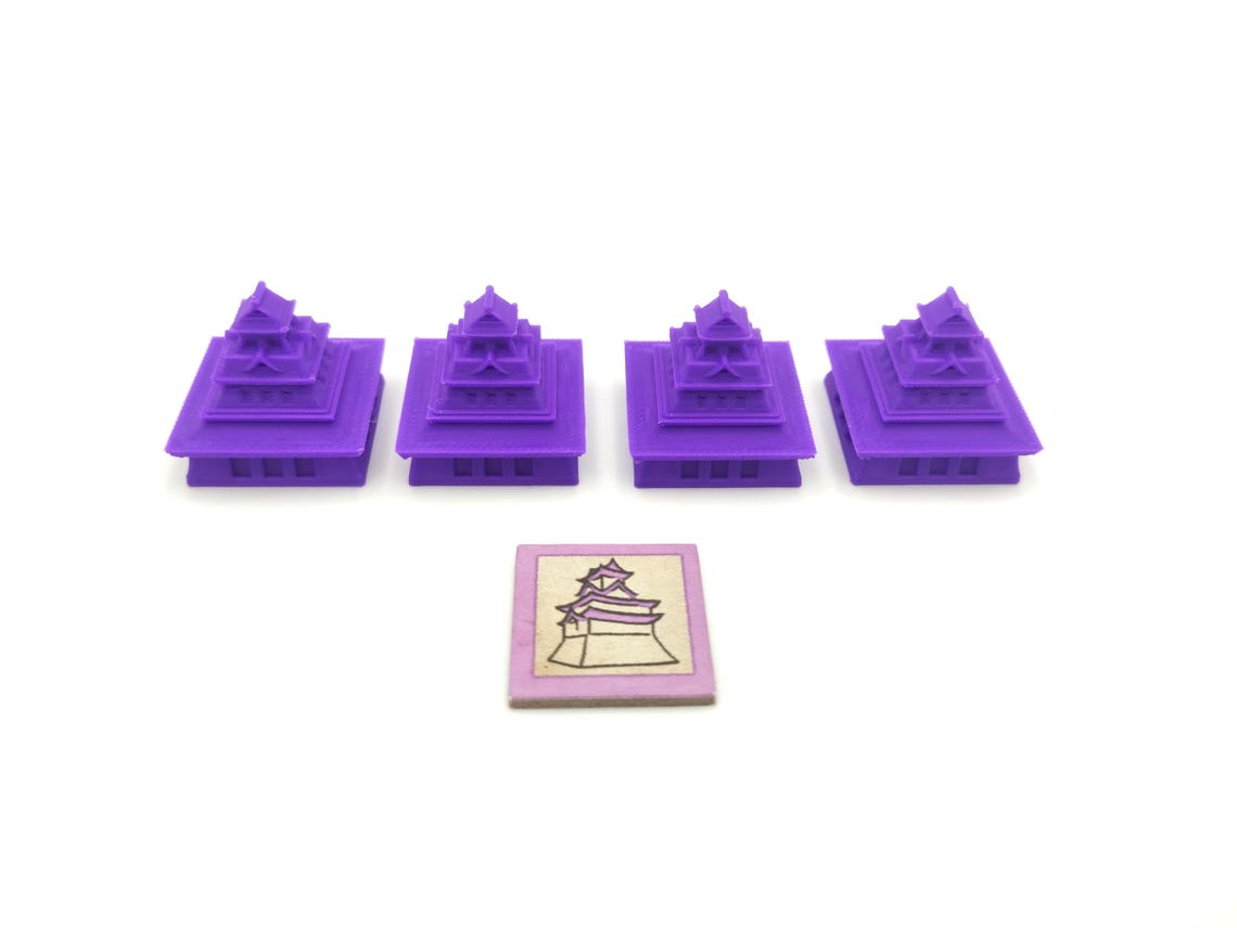 Rising Sun Strongholds | 3D Printed Token Replacements | Board Game ...