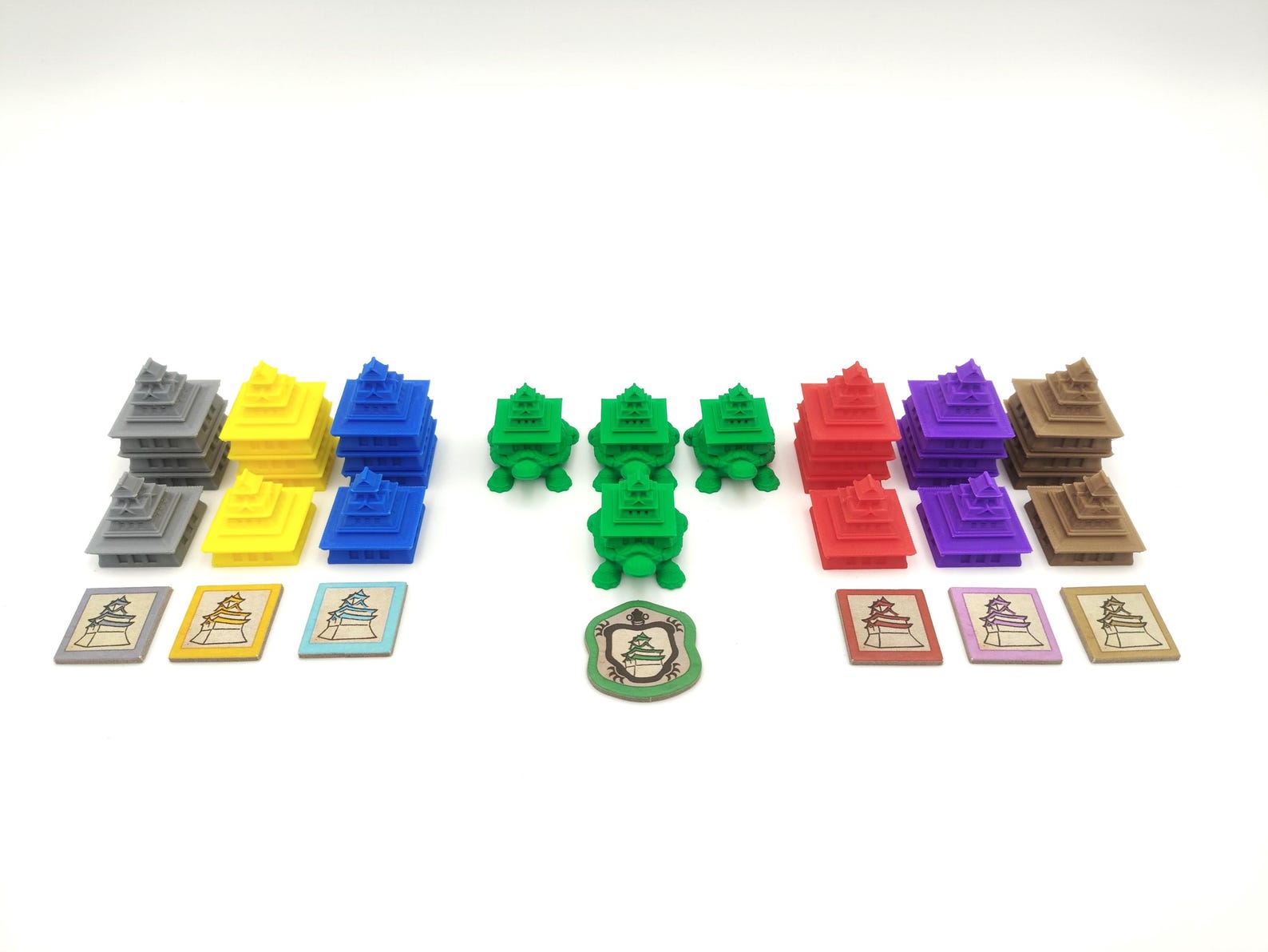 Rising Sun Strongholds | 3D Printed Token Replacements | Board Game ...
