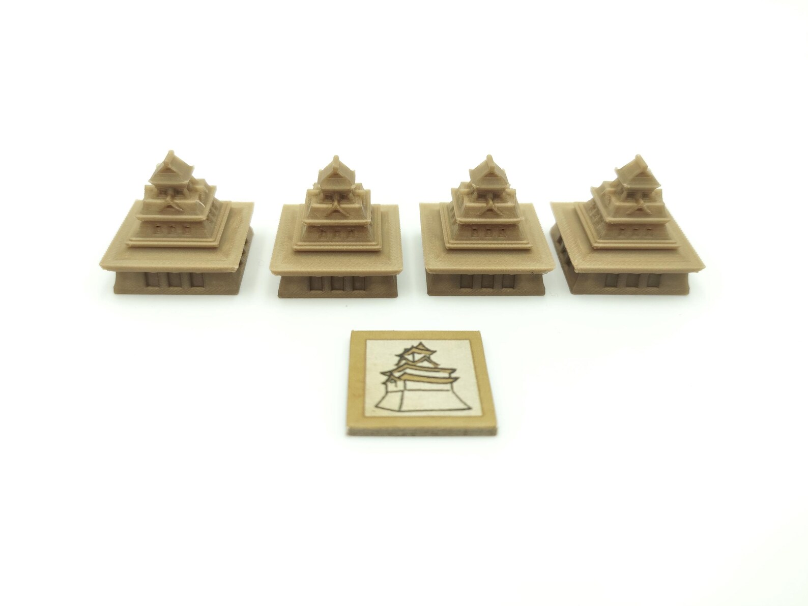 Rising Sun Strongholds | 3D Printed Token Replacements | Board Game ...