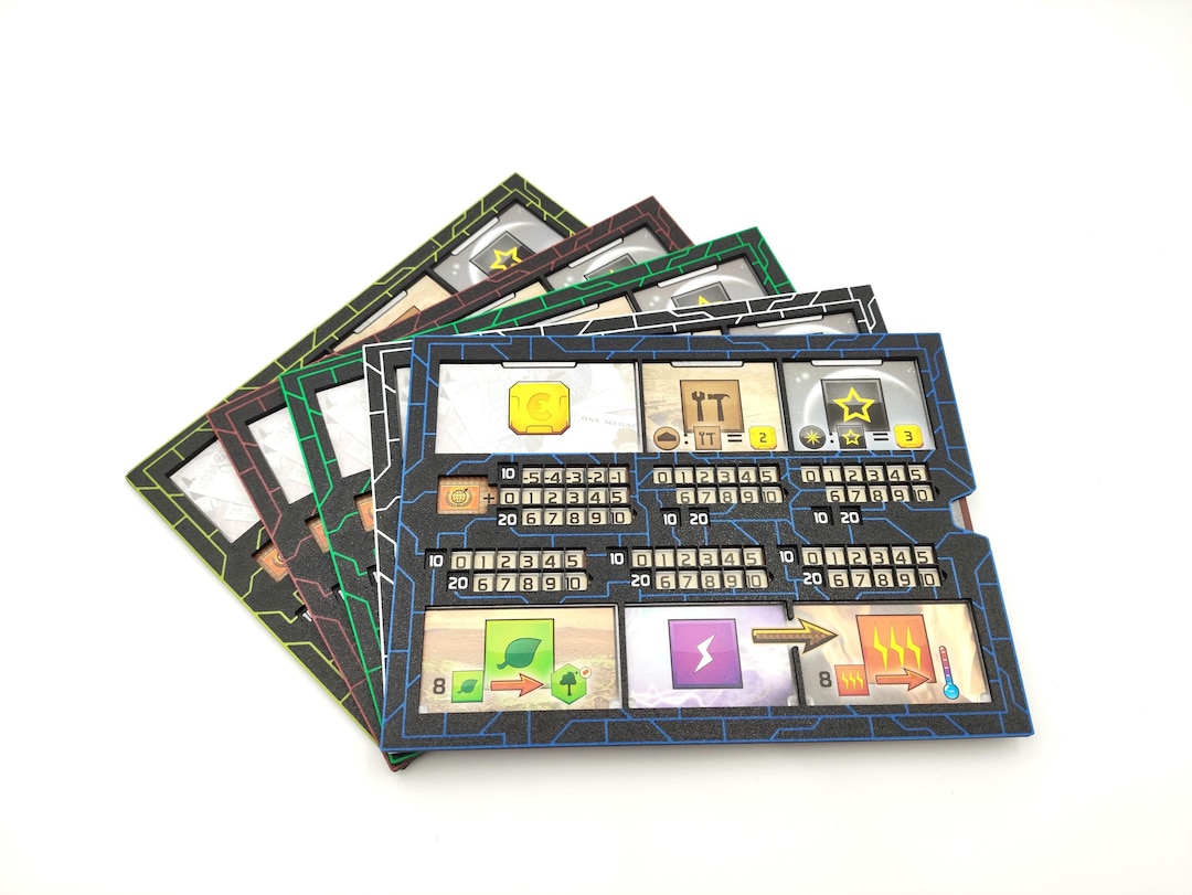Terraforming Mars Player Board Overlays | Organizers | 3D Printed Color ...