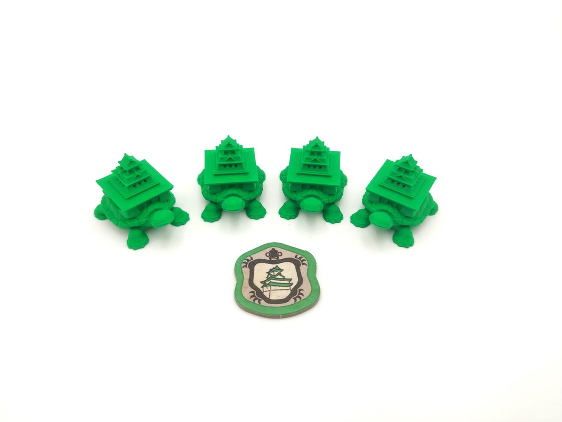 Rising Sun Strongholds | 3D Printed Token Replacements | Board Game ...