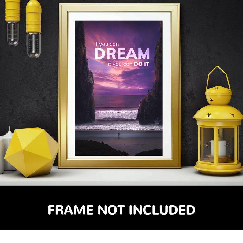 6 Inspirational Posters - Motivational Posters Set for Classroom, Gym ...
