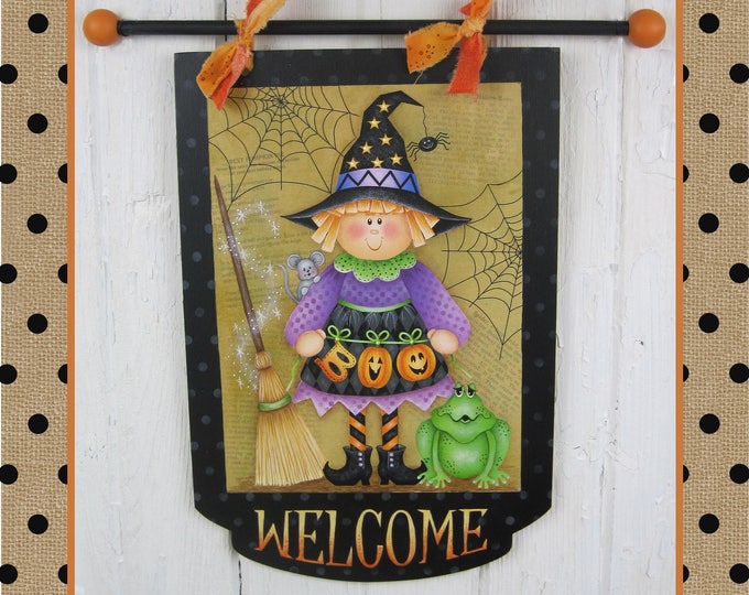 Miss Witch Welcome Sign E-pattern Painting Pattern - Etsy