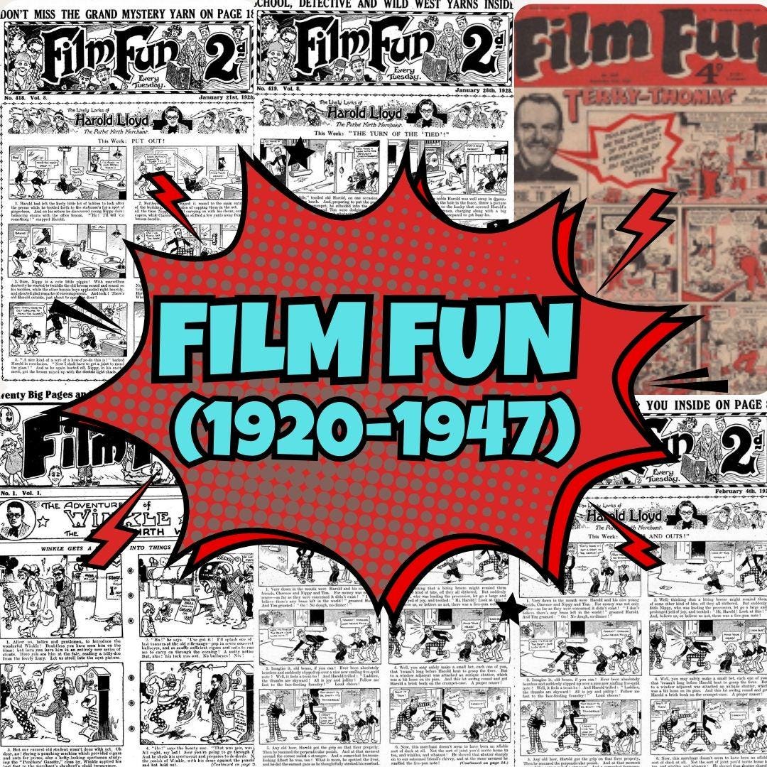 Film Fun Comic PDF |120 Issue| Vintage UK Comedy Comic | Movie Star ...