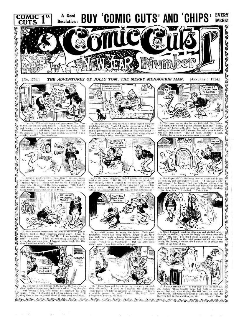 Comic Cuts Vintage Comic PDF | 50 Issues | British Comic History ...