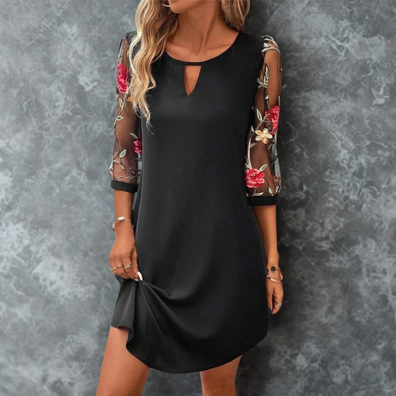 Cocktail Red Silk Dress - Etsy UK