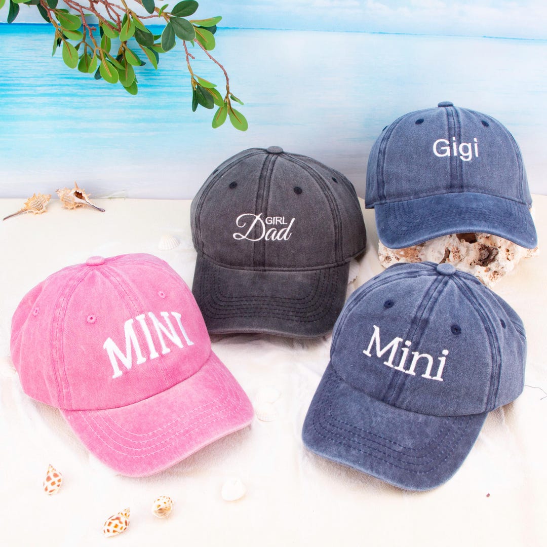 Custom Family Outings Matching Hats,washed Cap,kids Hat,big Bro Hat ...