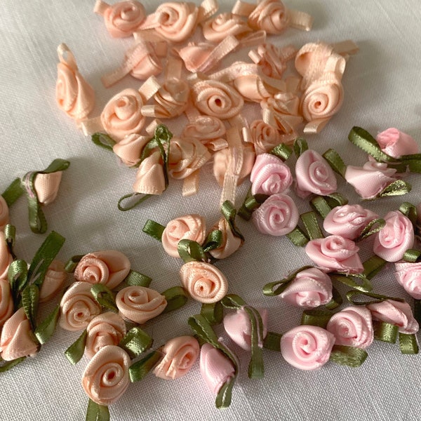 Satin Ribbon Roses - Etsy