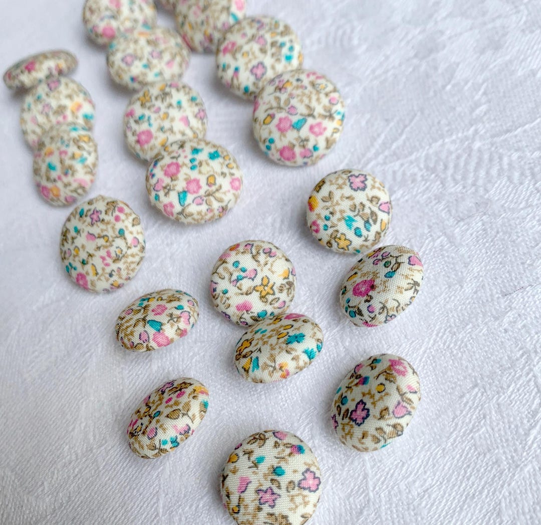 Liberty Fabric Buttons, Ditsy Floral Shank Buttons (15mm or 19mm) - Etsy