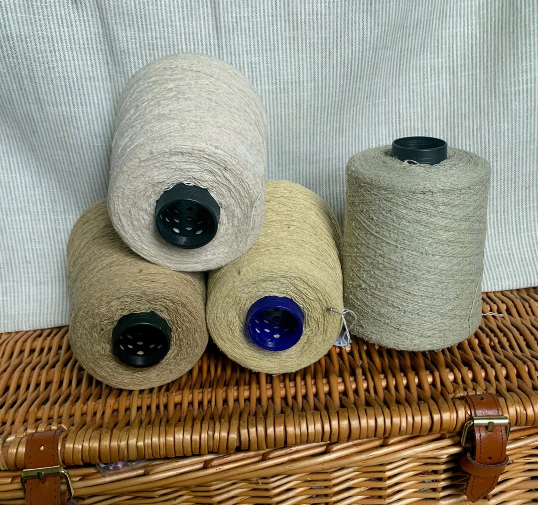 Natural Coloured Silk Yarn, 250g Cone of Lovely Dyed Raw Silk for ...