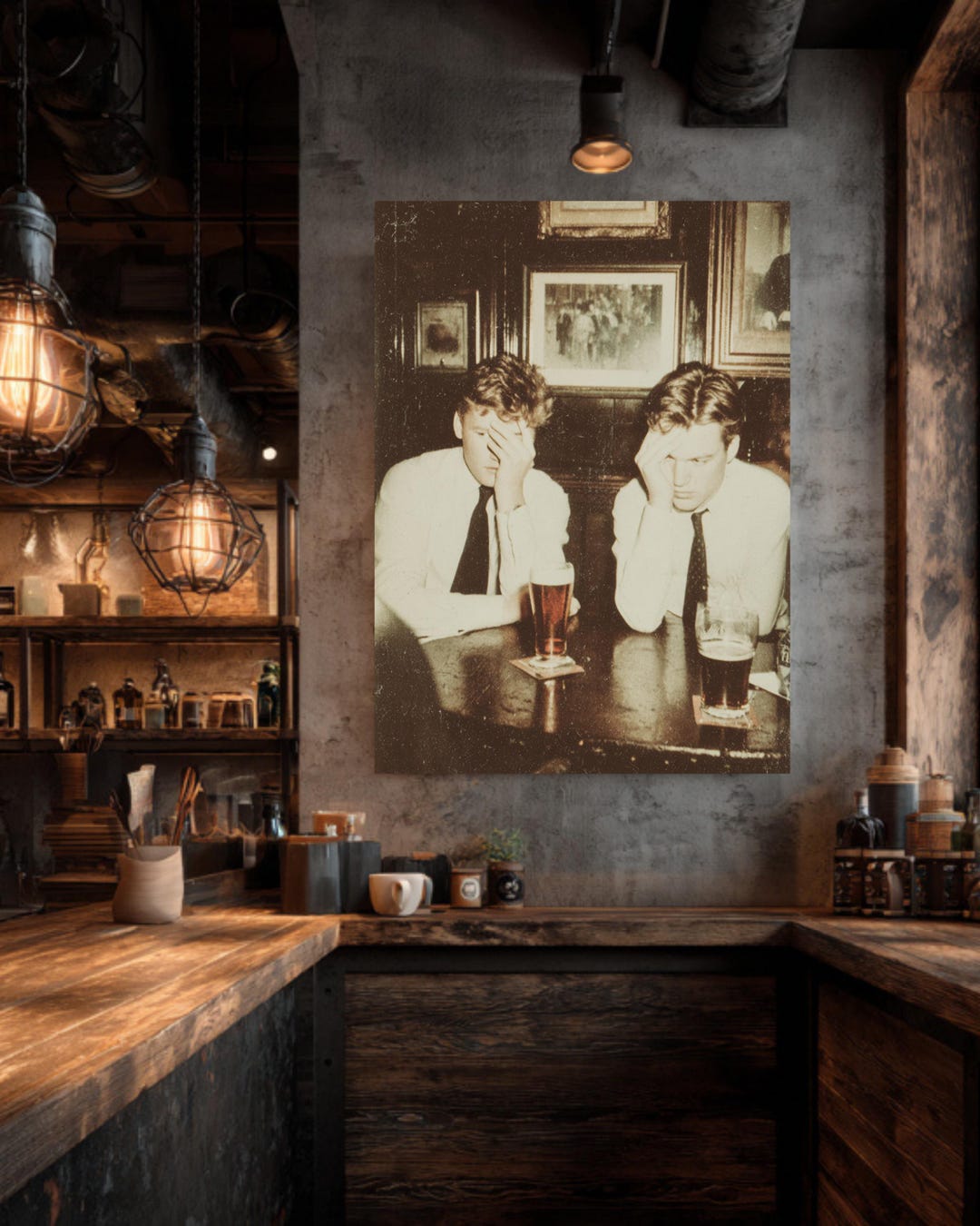 Vintage Pub Scene Photography: 1980s Bar Art - [your Frame Choice] - Etsy