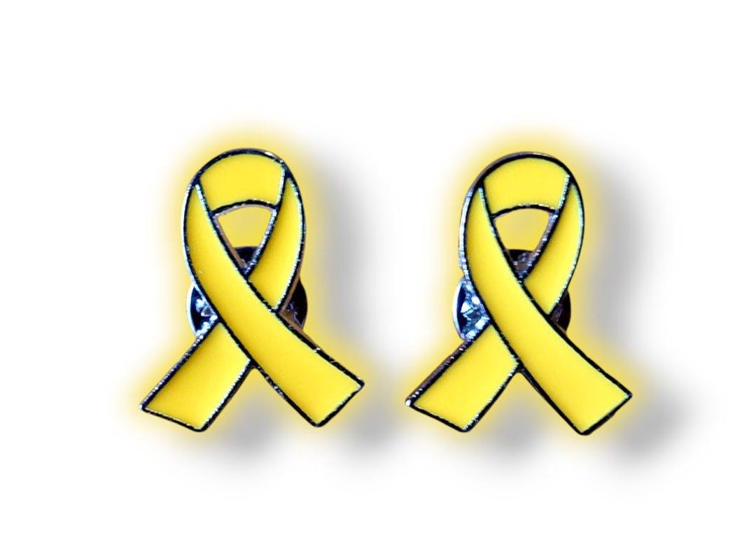 2pcs Yellow Ribbon Pins Hostages Israel Bring Them Home Pin Breast ...