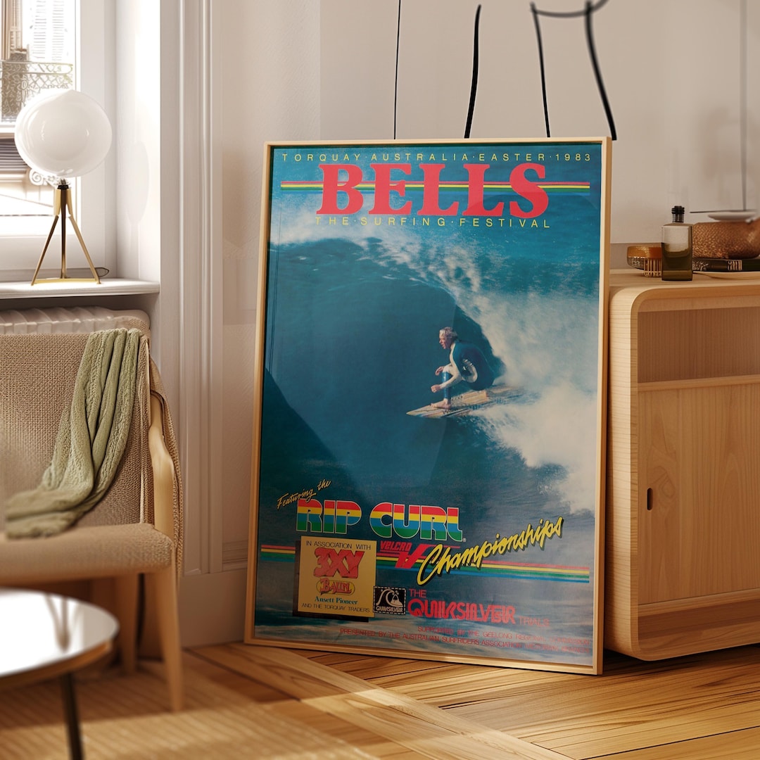 1983 Bells Beach Surfing Festival Poster | Vintage Surf Art | Retro ...