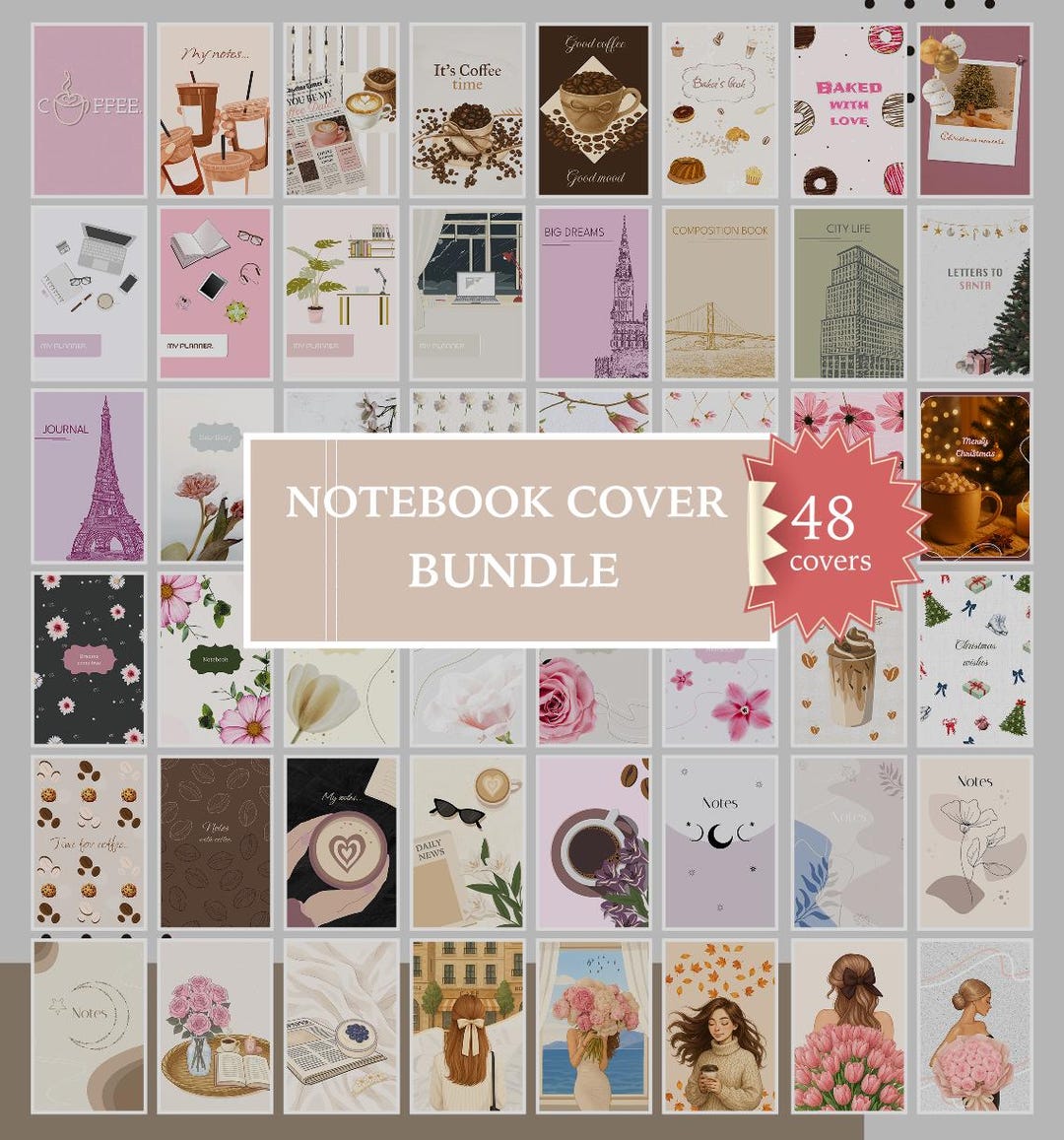 Ultimate Notebook Cover Bundle – 48 Digital Covers | Goodnotes ...