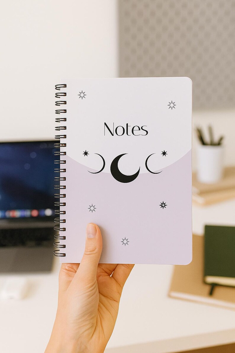 Boho Notebook Cover | Digital Download | Printable Covers | Soft Pastel ...