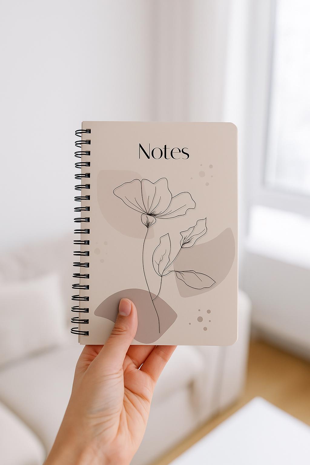 Boho Notebook Cover | Digital Download | Printable Covers | Soft Pastel ...