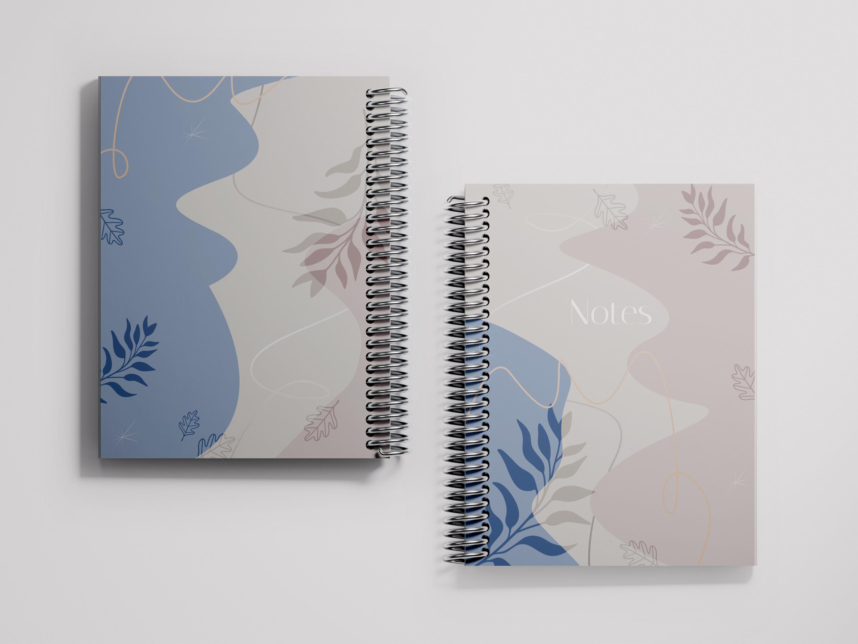 Boho Notebook Cover | Digital Download | Printable Covers | Soft Pastel ...