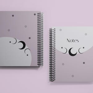 Boho Notebook Cover | Digital Download | Printable Covers | Soft Pastel ...