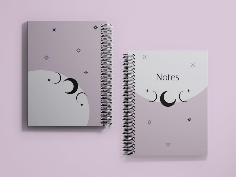 Boho Notebook Cover | Digital Download | Printable Covers | Soft Pastel ...