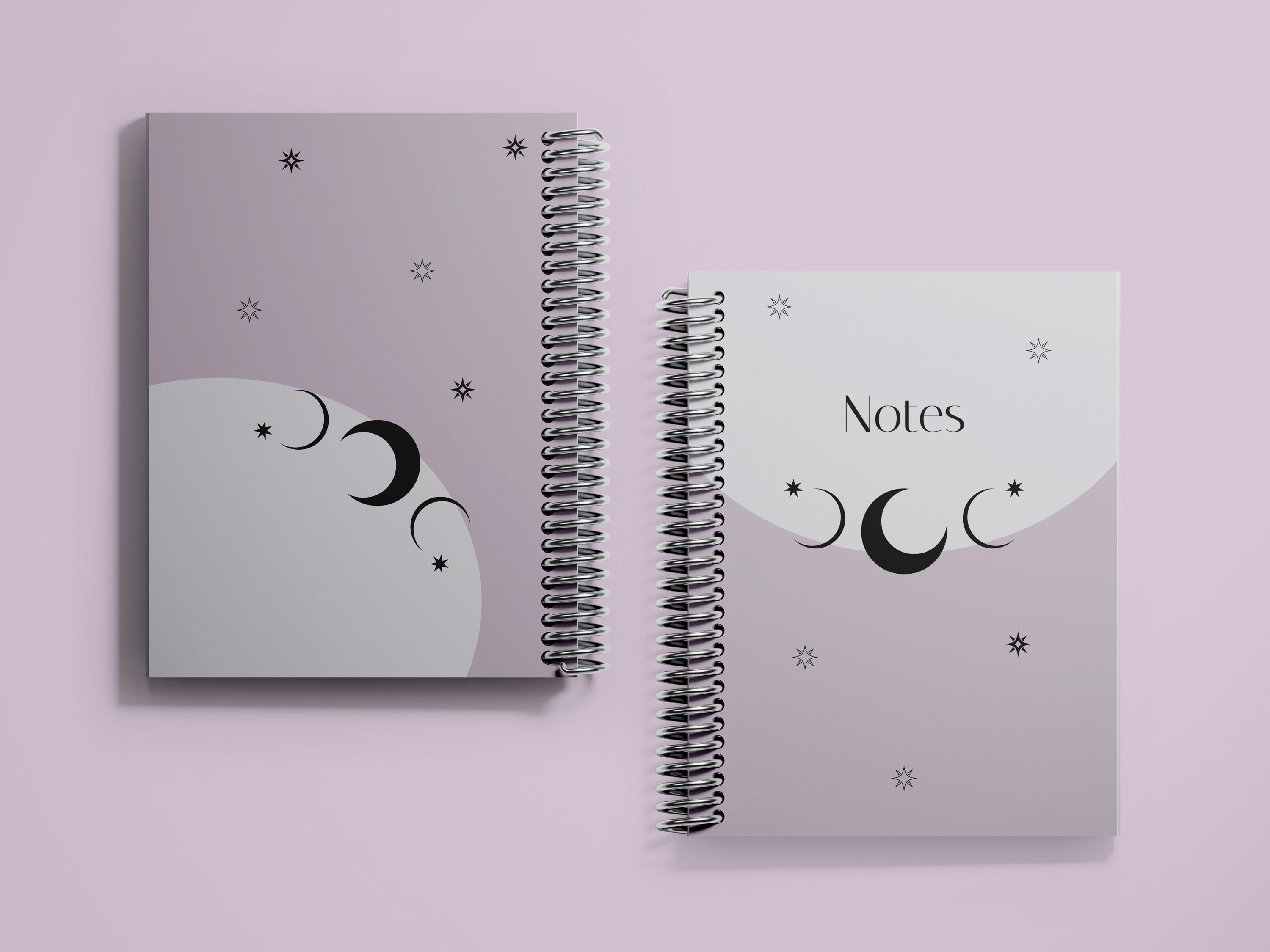 Boho Notebook Cover | Digital Download | Printable Covers | Soft Pastel ...