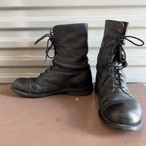 Bates Floataways Military Combat Boots Black Leather Size 13 Good ...