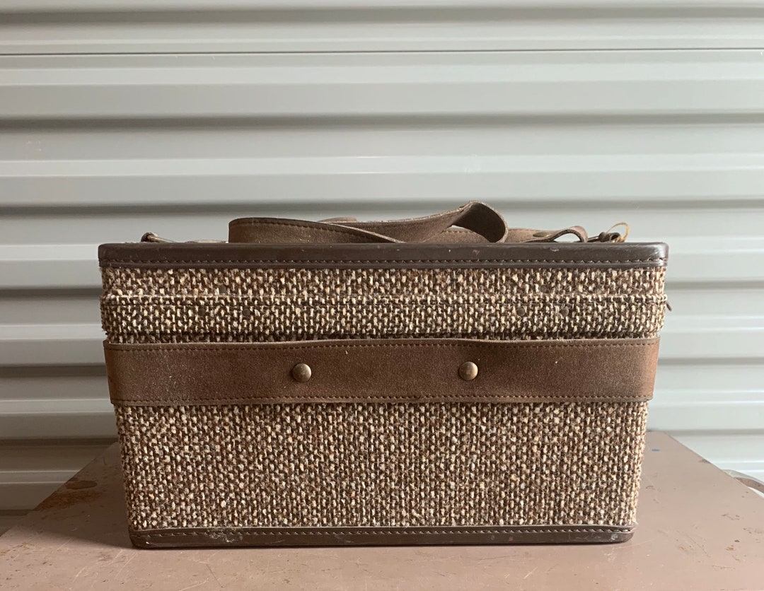 Hartmann Traincase Brown Tweed Carry On - Etsy