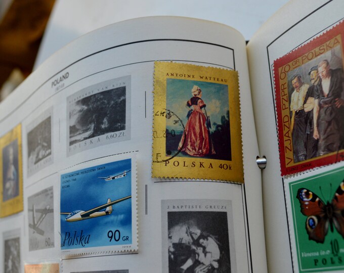 Vintage Stamp Collection 2 Vol Harris Standard World Stamp Albums With ...