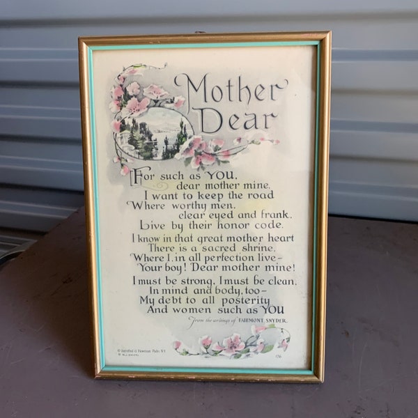 Mother Poem - Etsy