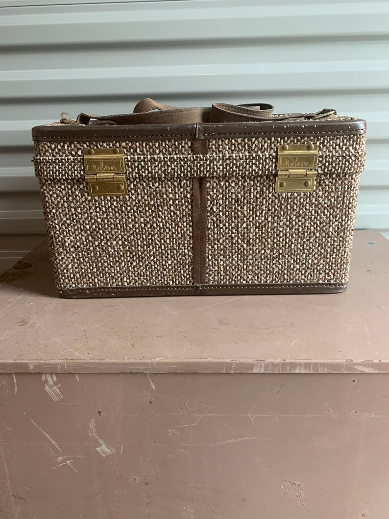 Hartmann Traincase Brown Tweed Carry On - Etsy
