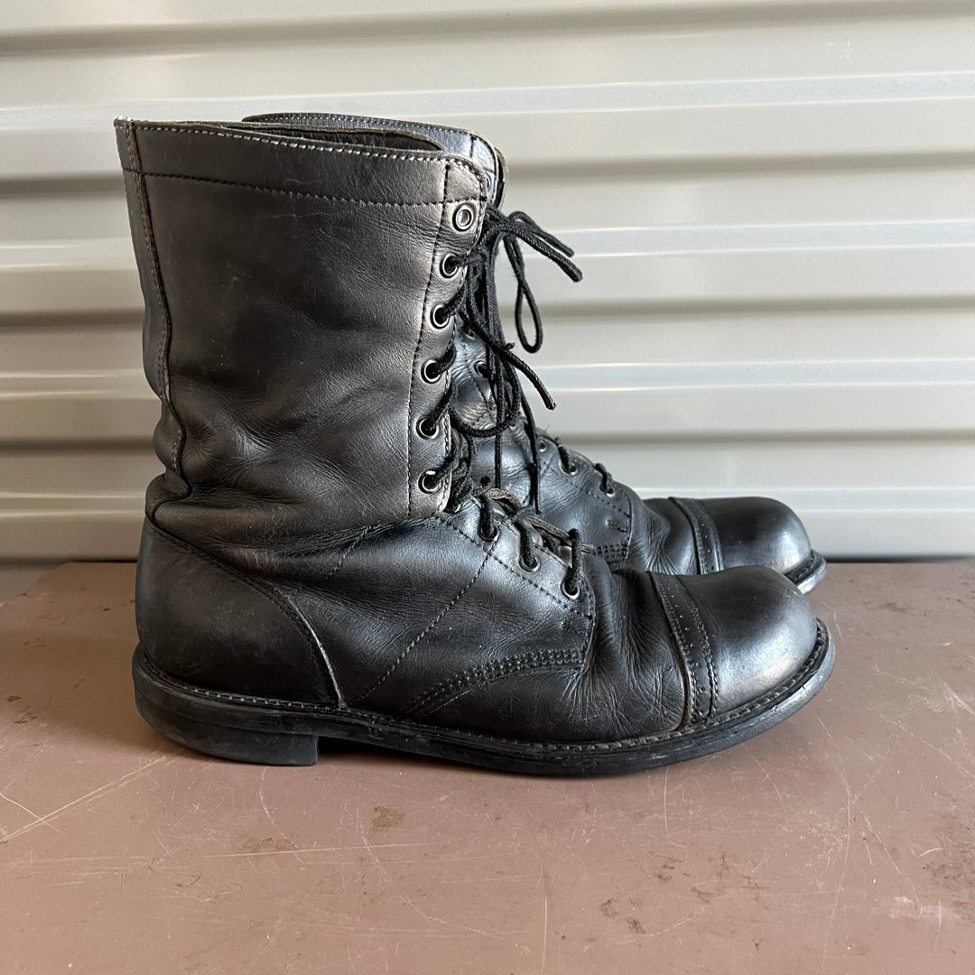 Bates Floataways Military Combat Boots Black Leather Size 13 Good ...