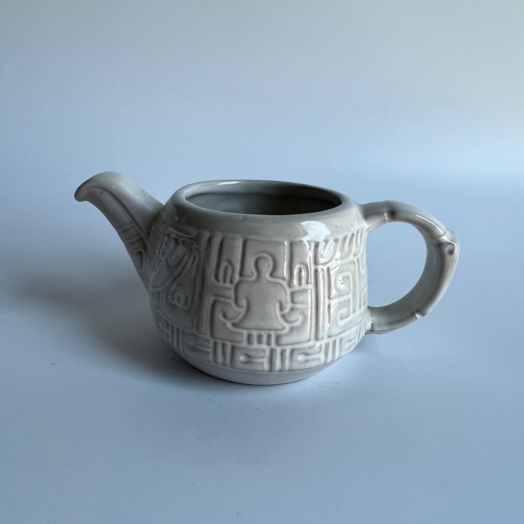 Frankoma Pottery Mini Teapot No Lid Mayan Aztec Woodland Moss - Etsy