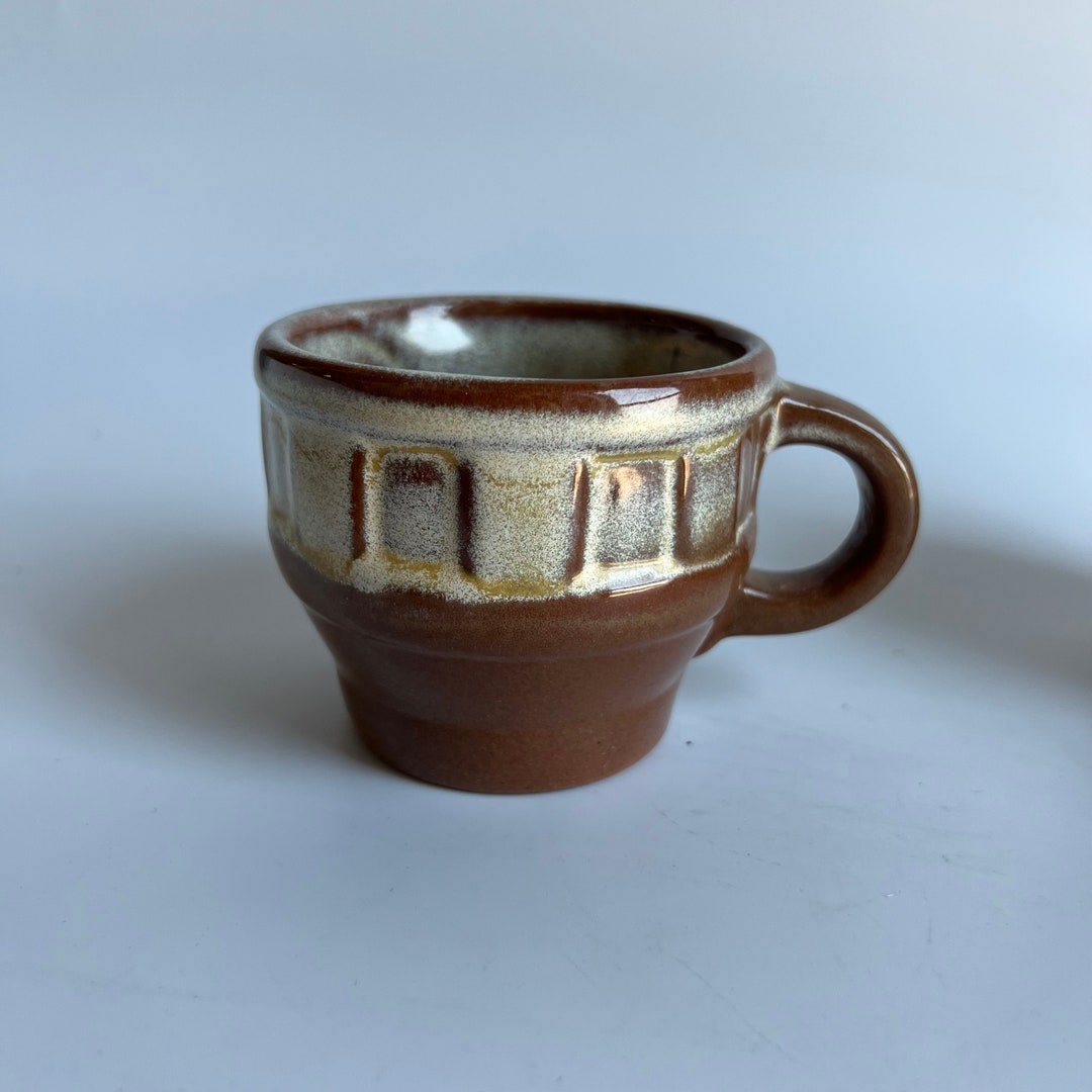 Frankoma Pottery Mugs Coffee Cups Your Choice Brown and Beige Desert ...