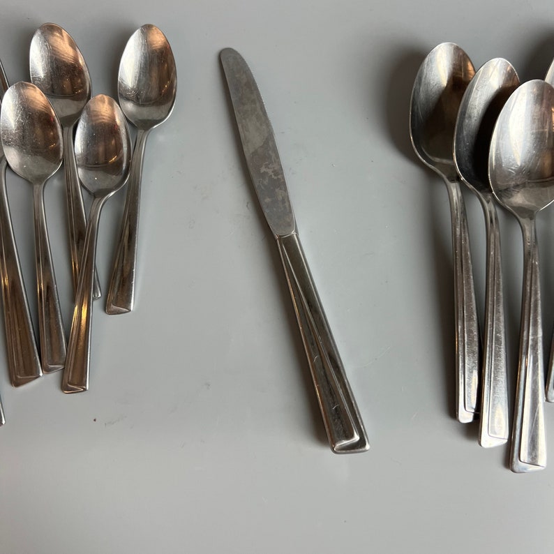 Vintage Stainless Flatware by Insico USA Pattern Venture - Etsy