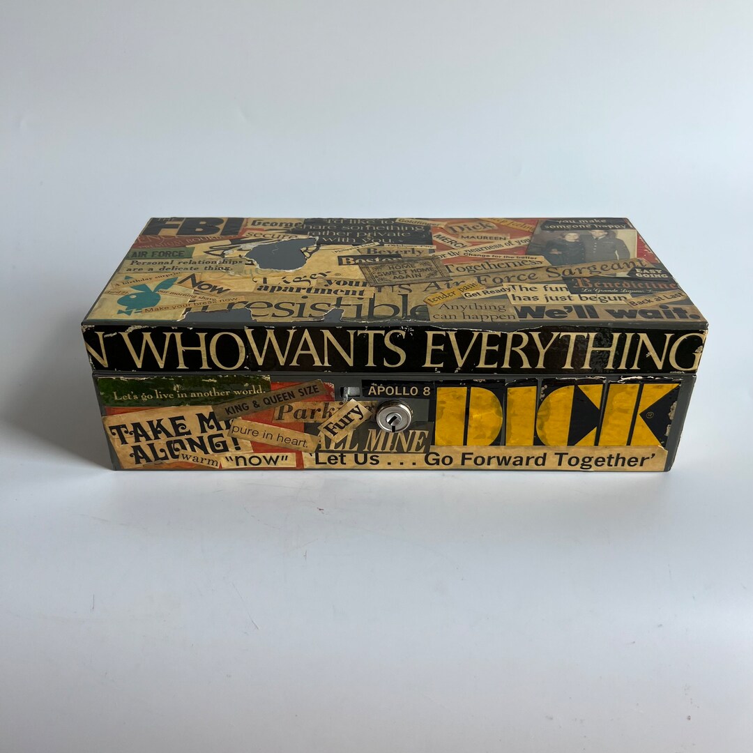 Vintage Handmade Metal Box With Decoupage for the Man Who Wants ...