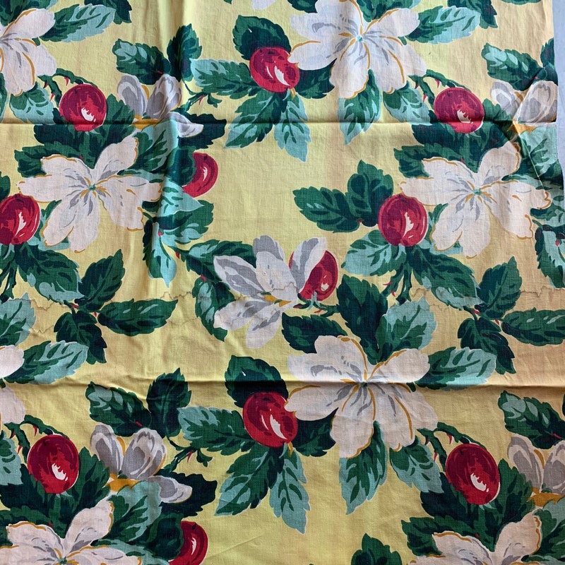 1950s Barkcloth - Etsy