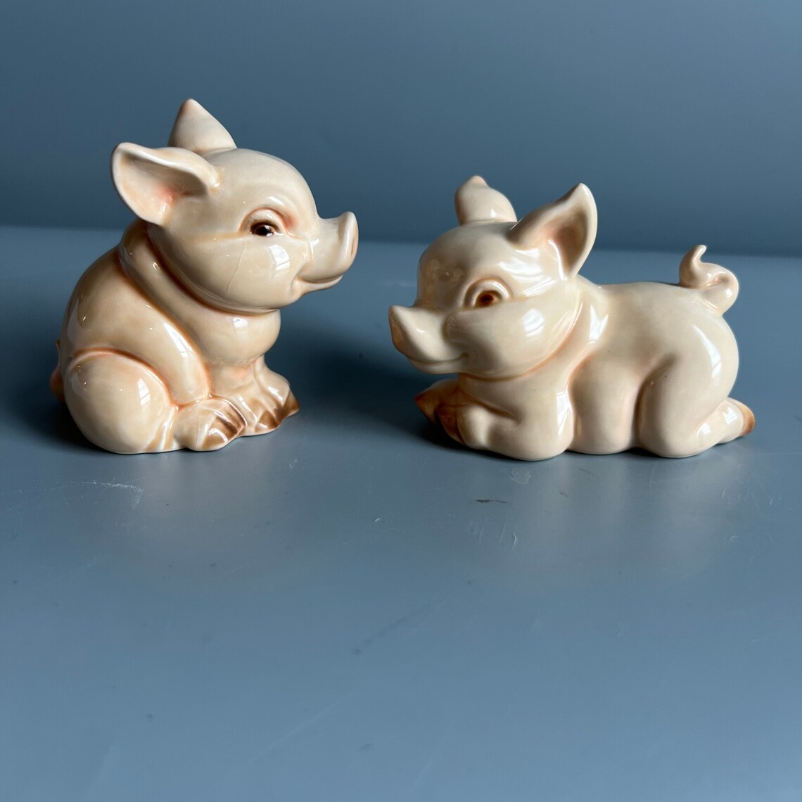 Goebel Pigs Pink Ceramic Pig Set of 2 West Germany 32050 and | Etsy