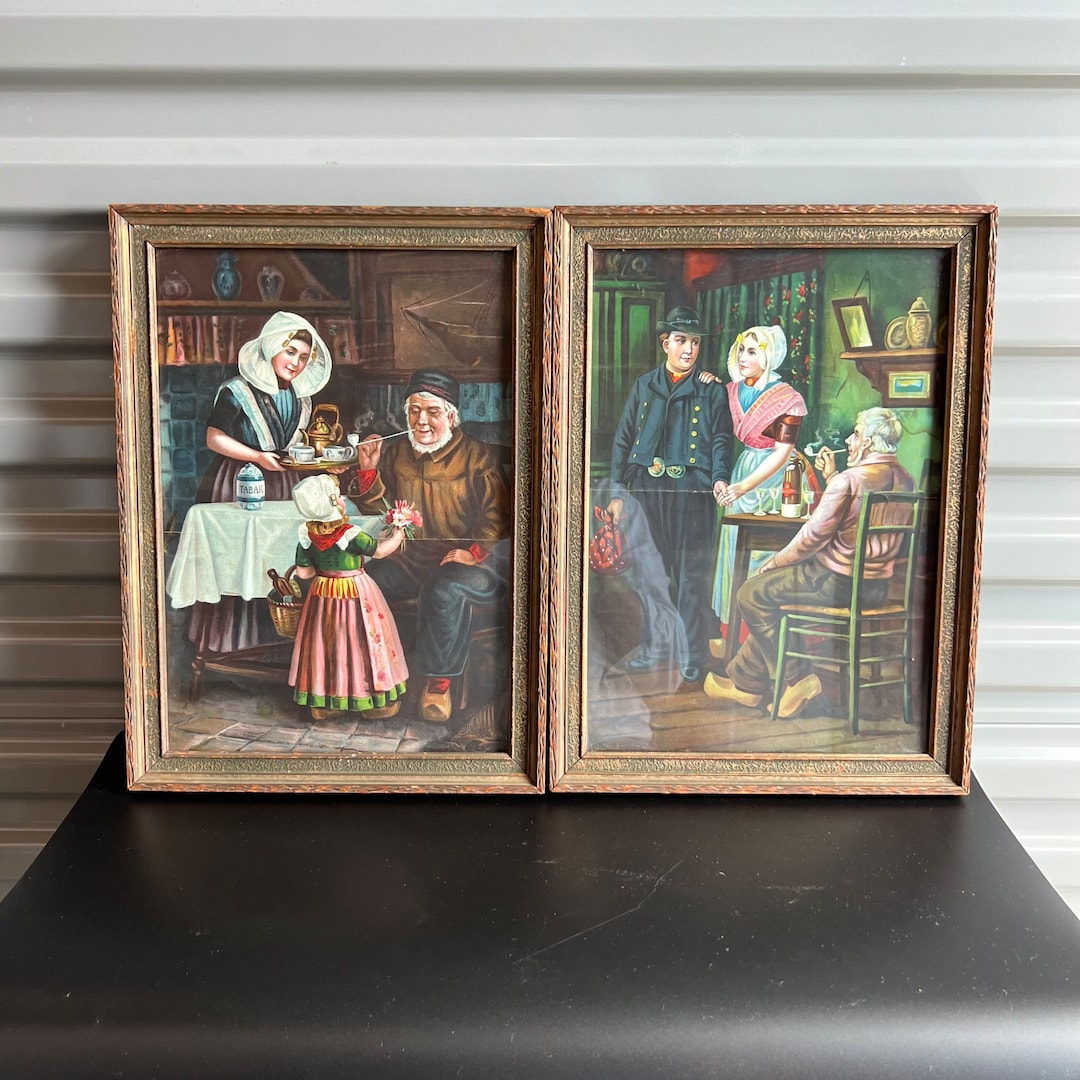 1930s Picture Frame 2 Matching Carved Wood Frames 11 X - Etsy
