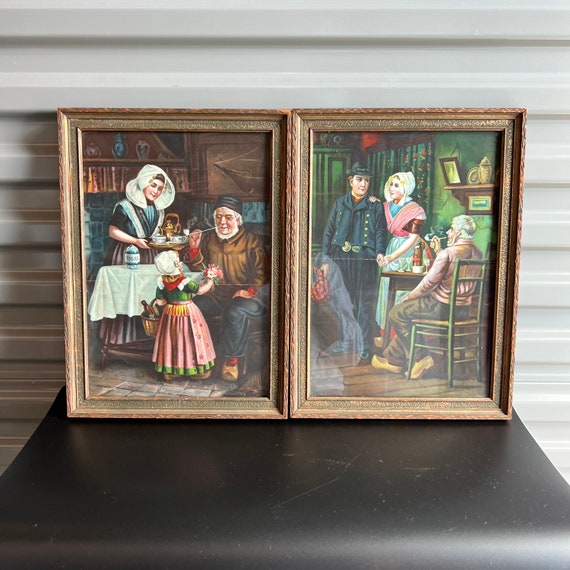 1930s Picture Frame 2 Matching Carved Wood Frames 11 X - Etsy