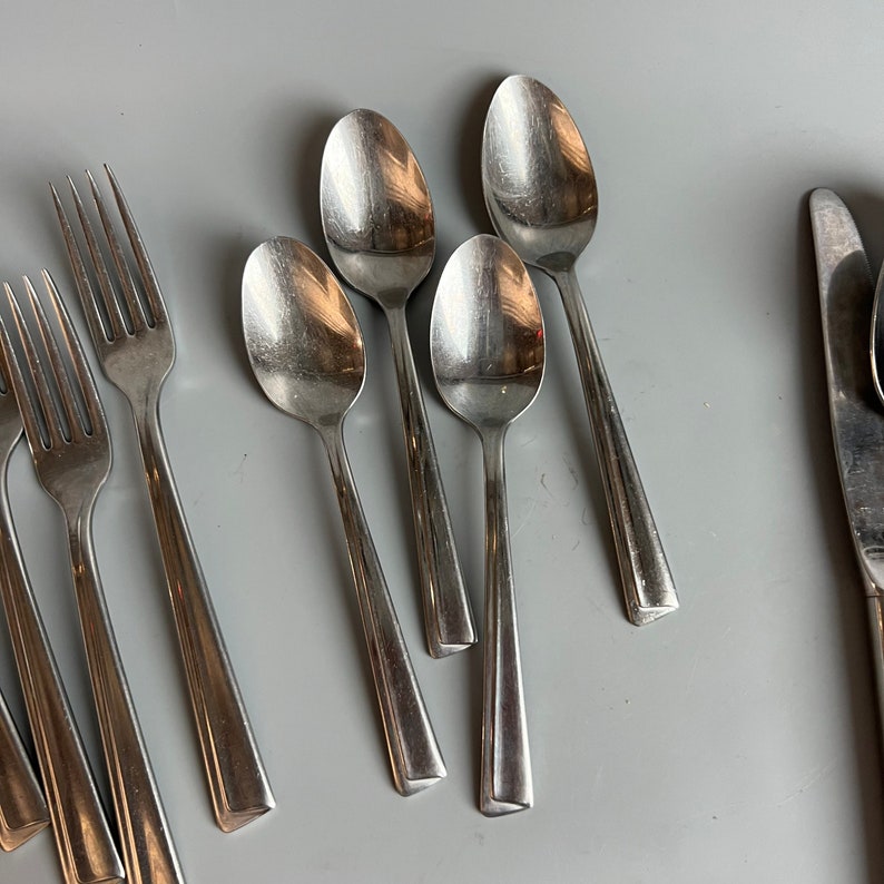 Vintage Stainless Flatware by Insico USA Pattern Venture - Etsy