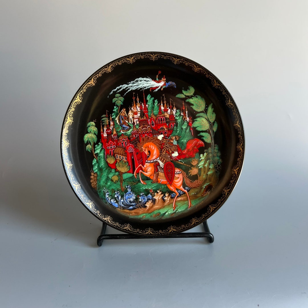 1980s Collector Plate Russian Fairy Tale Legend Series Tianex Rusland ...
