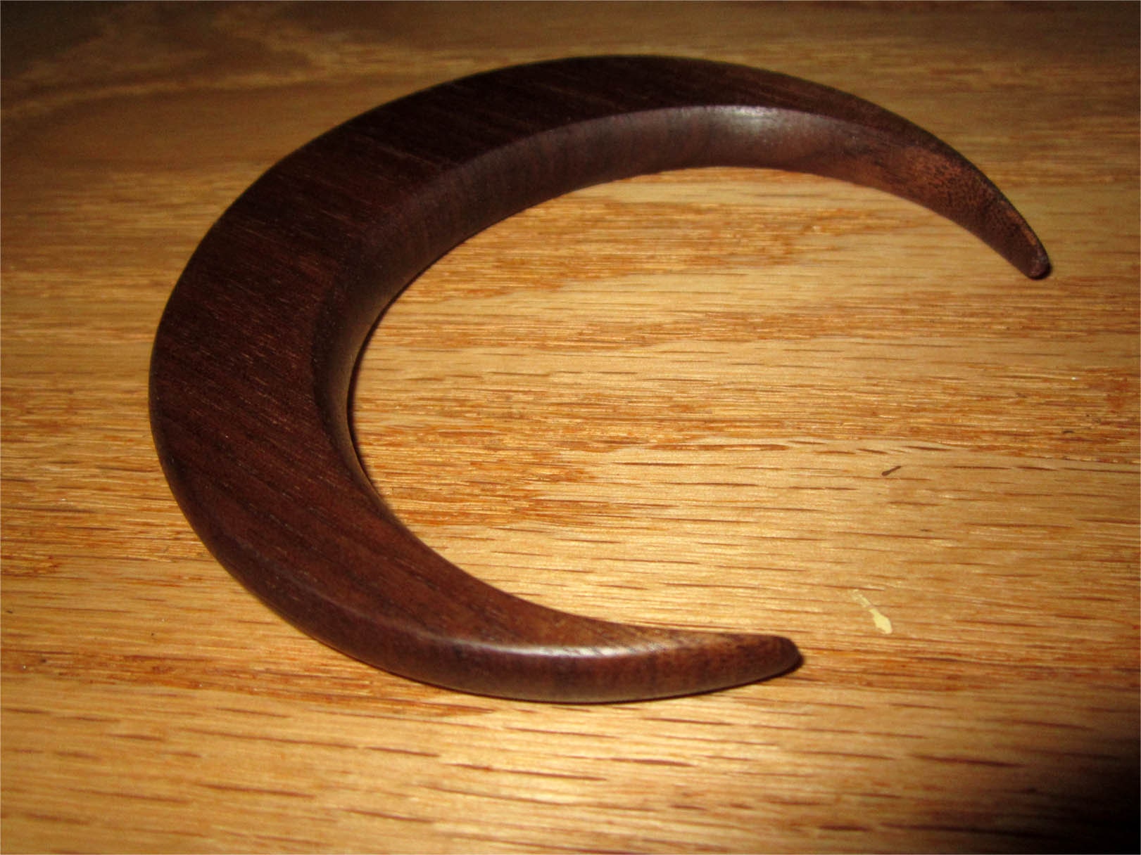 Hair Stick Crescent Moon in Walnut | Etsy