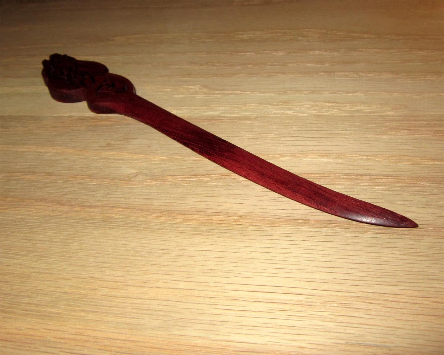 Huge Hair Stick Dragon Dagger in Purpleheart | Etsy