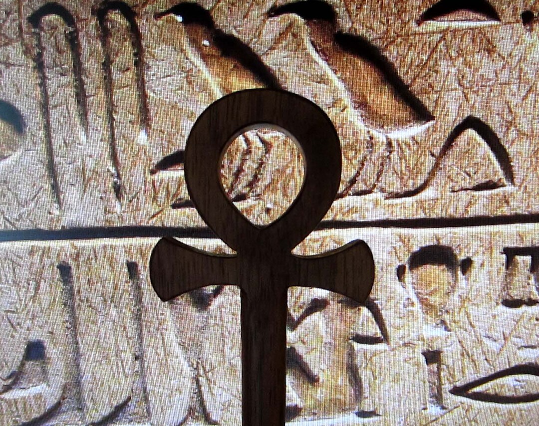 Hair Stick - Ankh in Walnut Wood - Etsy