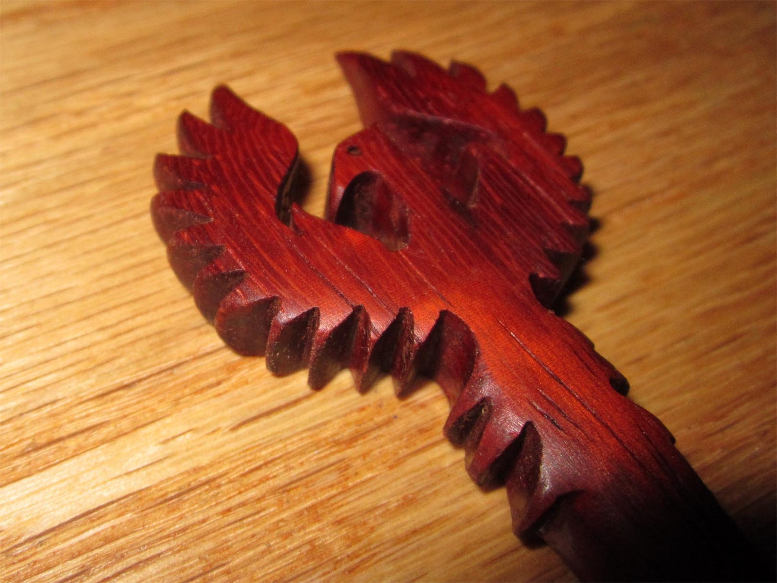 Hair Stick - Phoenix Dagger in Solid Padauk - Etsy