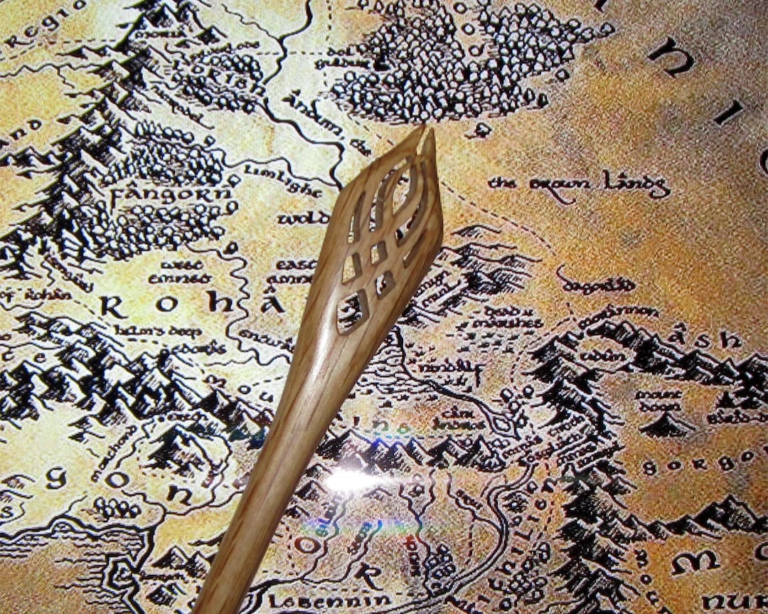 Hair Stick Wizard's Staff Hair Toy in Oak Extended 6 Inch Length - Etsy