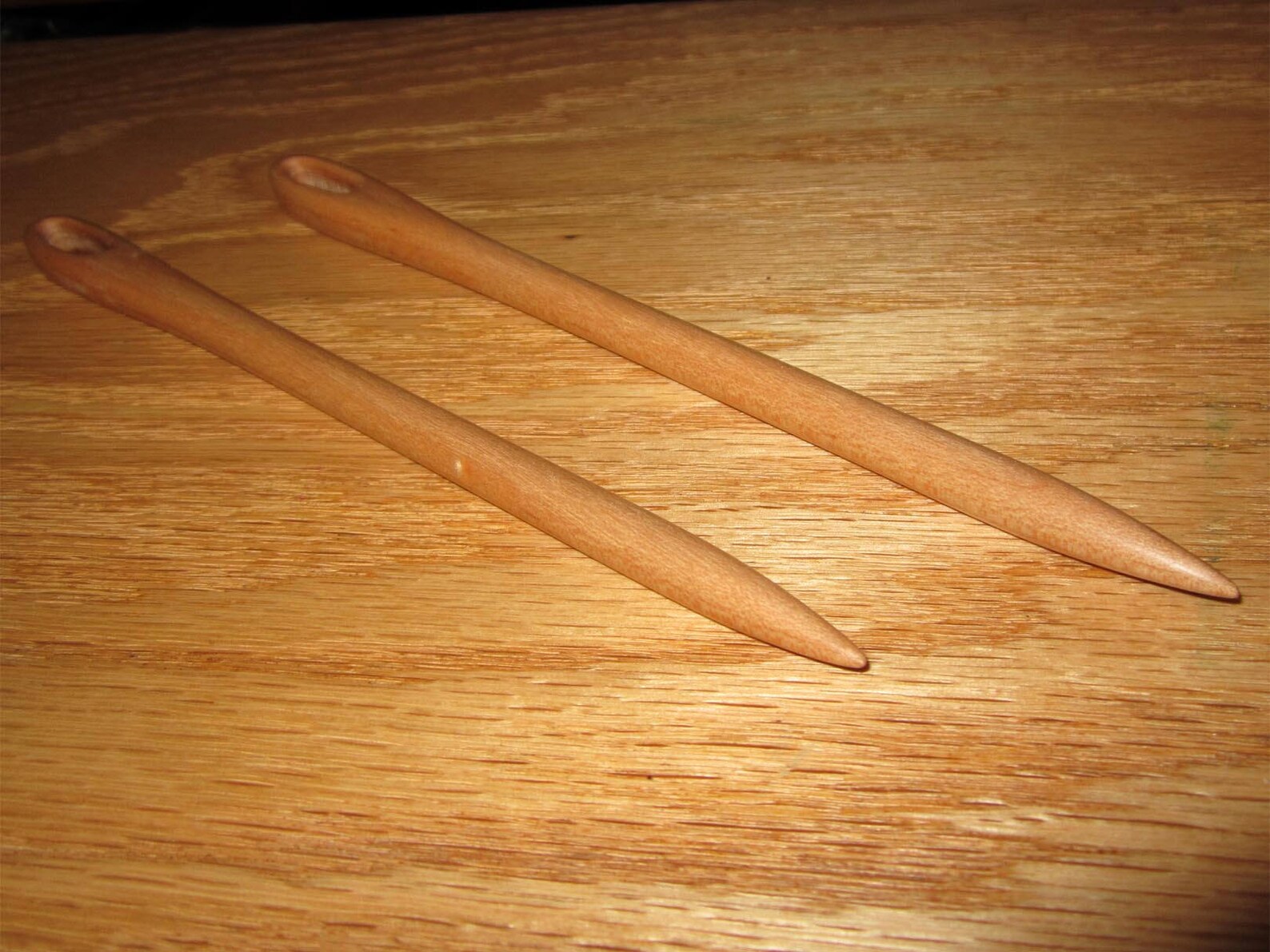 Hair Stick - Sewing Needles in Maple Wood - Etsy