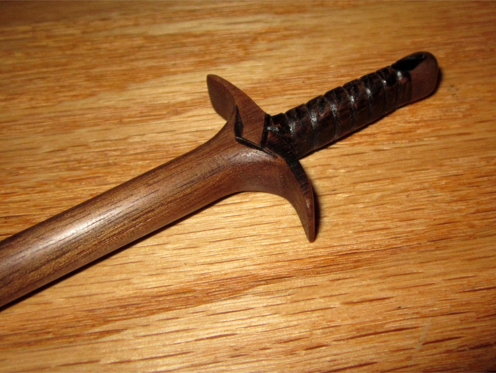 Hair Stick Fantasy Sword 8 Hair Toy in Walnut Wood - Etsy