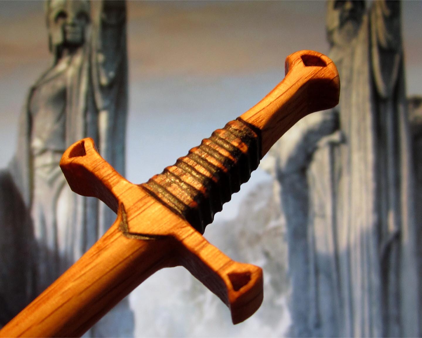 Hair Stick Fantasy Sword 1 Hair Toy in Oak Extended Length - Etsy