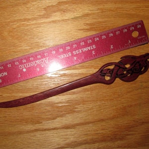 Huge Hair Stick - Dragon Dagger in Purpleheart - Etsy