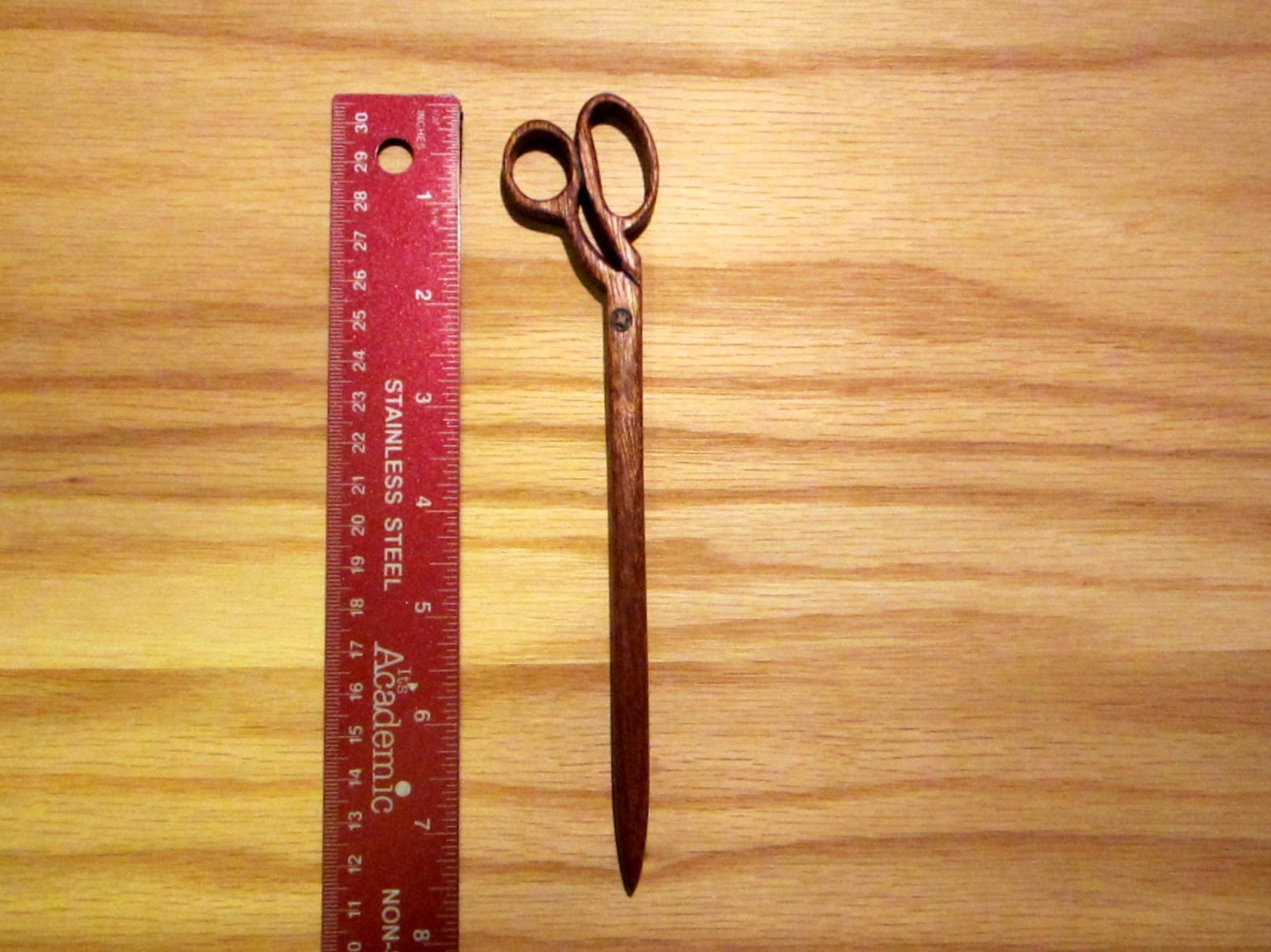 Hair Stick Scissors in Mahogany Wood - Etsy